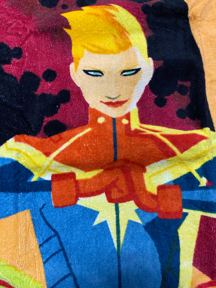 Captain Marvel Beach Towel – 28th Street Beach Variety